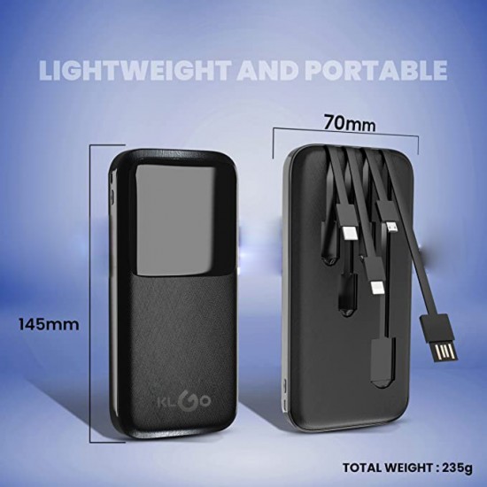 KLGO Преносима батерия 10000mAh premium KP-83, Power bank ⭐ PERFECTLUX.BG ⭐